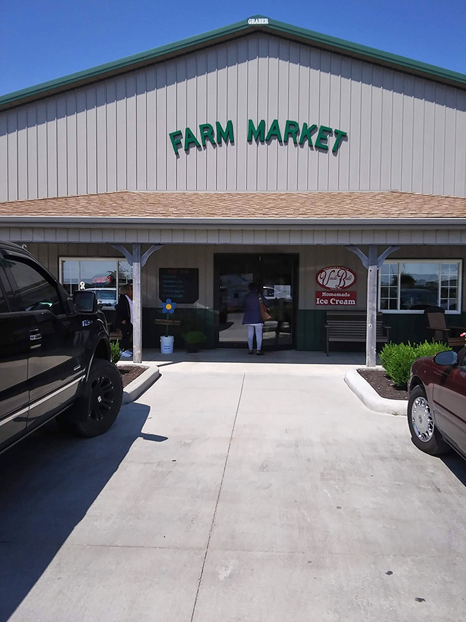 Farm Market's straightforward name promises exactly what you'll find inside&mdash;fresh-from-the-field produce and homemade ice cream worth the detour.