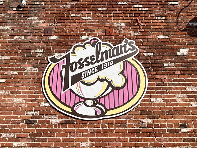 That brick wall has supported more than just a sign—it's held up generations of ice cream dreams since 1919, standing as a testament to doing one thing exceptionally well.