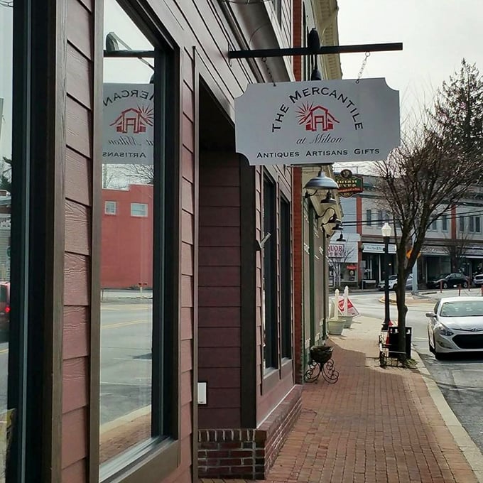 The understated sign doesn't need to shout&mdash;it quietly announces that you've arrived at the destination your curiosity has been seeking.