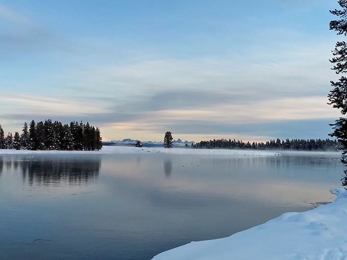 Winter transforms Silver Lake into a meditation on stillness. If peace had a physical form, it would look exactly like this.