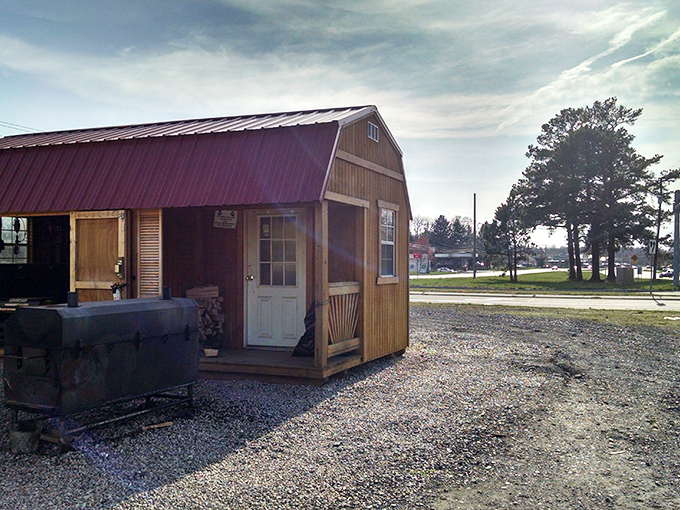 A humble shed with a mighty purpose. Like Clark Kent's phone booth, ordinary on the outside, but what emerges is nothing short of super.