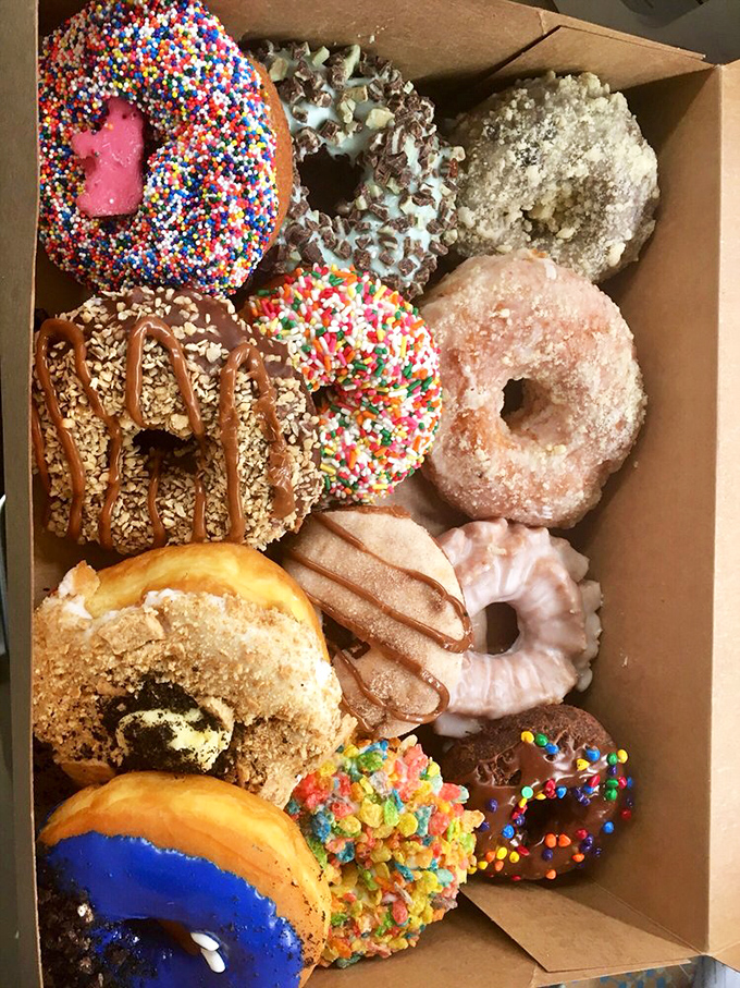 The dozen box&mdash;a study in decision-making and restraint. "Just one more" becomes your mantra as you survey this colorful landscape of possibilities.