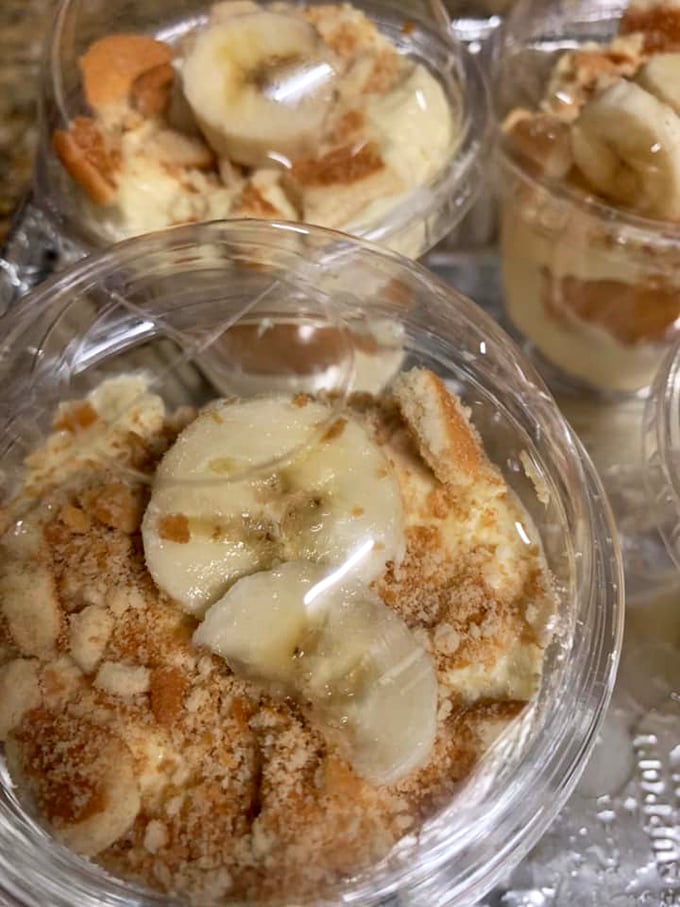 Banana pudding that makes you close your eyes with each spoonful &ndash; vanilla wafers, fresh banana slices, and creamy custard in perfect balance.