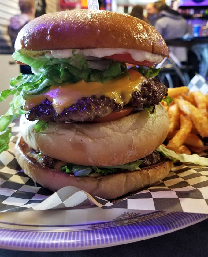 The Big Block isn't just a burger&mdash;it's a challenge, a commitment, and possibly the reason stretchy pants were invented. Worth every bite.