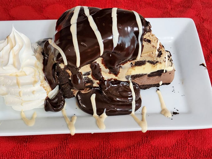 Chocolate decadence that makes diets disappear. This dessert doesn't just end the meal&mdash;it provides the exclamation point your taste buds deserve.