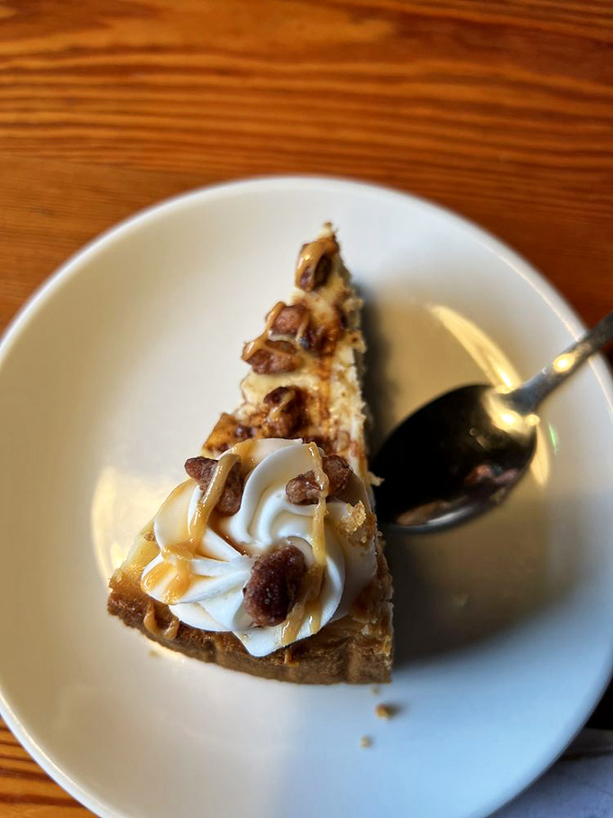Not your ordinary dessert&mdash;this slice of heaven proves pirates have a sweet tooth too. Creamy cheesecake topped with caramel and pecans is worth hoarding.