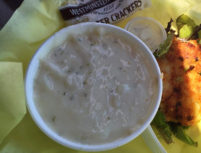 A bowl of clam chowder that could convert even the most devoted Manhattan-style loyalist. Creamy, hearty, and studded with clams—it's Oregon comfort in liquid form.