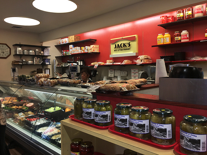 The deli counter at Jack's is where dreams and sandwiches are made with equal parts tradition, skill, and generous portions.