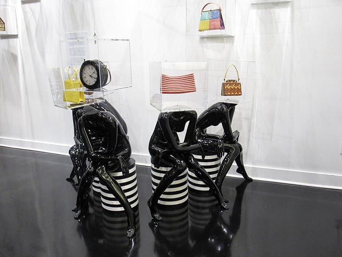 This artistic installation elevates handbags from accessories to art, proving that form and function make perfect companions.