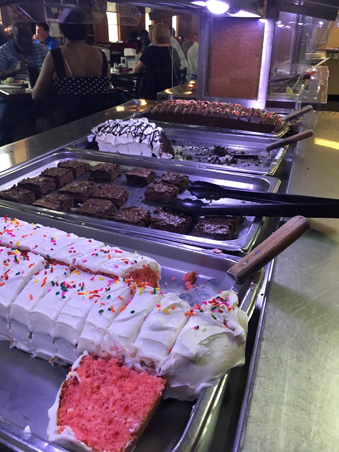 The dessert section &ndash; where brownies, cakes, and colorful confections compete for the honor of being your meal's grand finale.