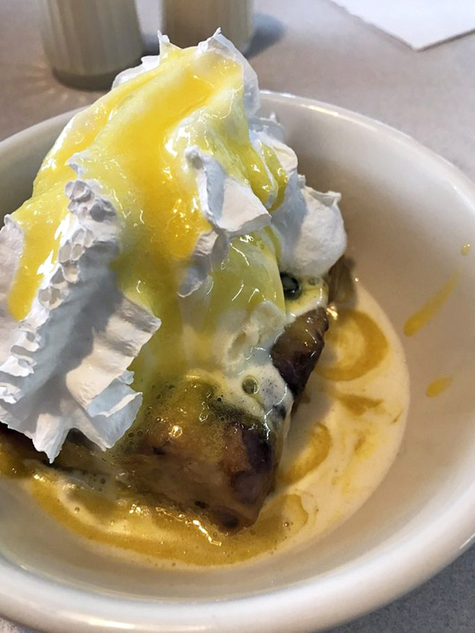 Warm cobbler meets cold ice cream in a dessert liaison that would make Elvis proud. The crown jewel of diner desserts awaits your spoon.