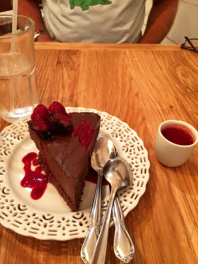 Nectar's exterior might be understated, but that colorful sign promises the flavor explosion waiting inside. Historic charm meets modern culinary creativity at address 111. 