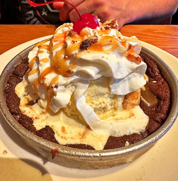 The Pizookie: Where cookie meets ice cream in a hot-cold romance so perfect it should be a Hollywood movie.