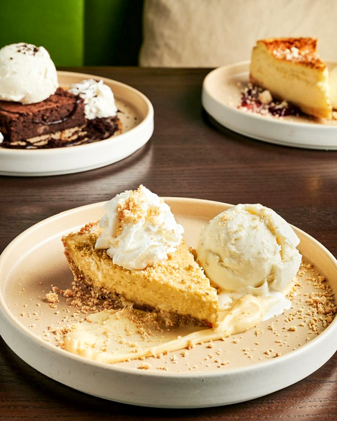 Desserts that inspire strategic meal planning&mdash;"If I skip the appetizer, I can definitely justify that slice of pie with double ice cream."