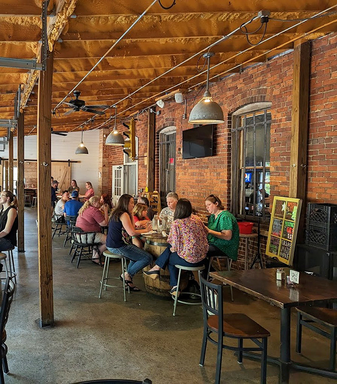 The true measure of a great local spot: tables filled with people leaning in, laughing, and completely forgetting to check their phones.