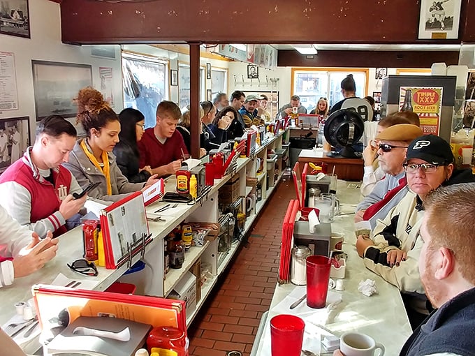 The counter culture is alive and well at Triple XXX, where strangers become temporary neighbors united by the universal language of good food.