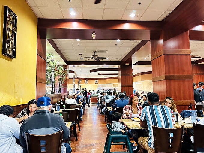 Where families gather to debate the merits of dessert-first philosophy while plotting their next strategic buffet maneuver. 