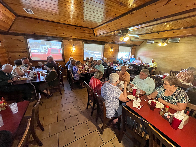 The dining room fills with a cross-section of Toccoa life&mdash;proving that good Southern cooking brings together everyone from retirees to truckers to families.