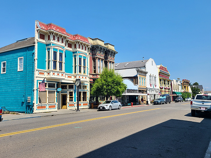 Ferndale's colorful Main Street is a time machine disguised as a small town, where every storefront hides culinary treasures waiting to be discovered.