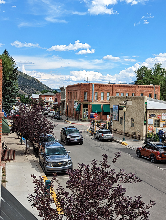 Salida's downtown vista captures everything to love: historic architecture, mountain views, and streets designed for wandering with full bellies.