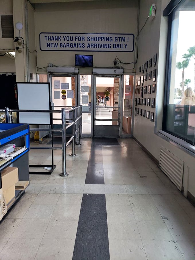 Even the exit reminds you new bargains arrive daily – the retail equivalent of "to be continued" that keeps savvy shoppers coming back for more.