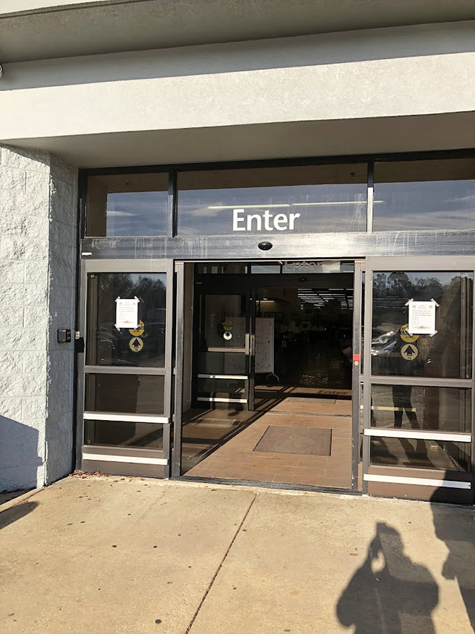 The entrance says "Enter" but what it really means is "Prepare to lose track of time and possibly leave with that vintage lamp you didn't know you needed."