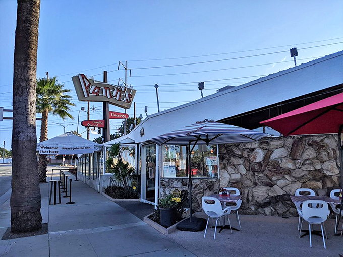 An entrance that promises more than just a meal&mdash;it's a portal to a Los Angeles that values substance and style in equal measure.