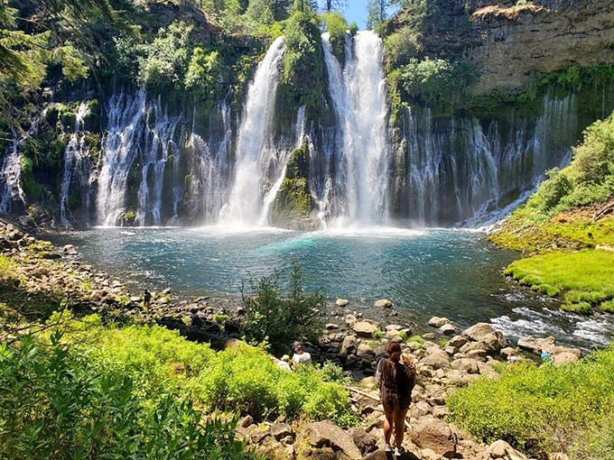 The view that launched a thousand camera rolls, where visitors become momentary poets searching for words that don't exist.