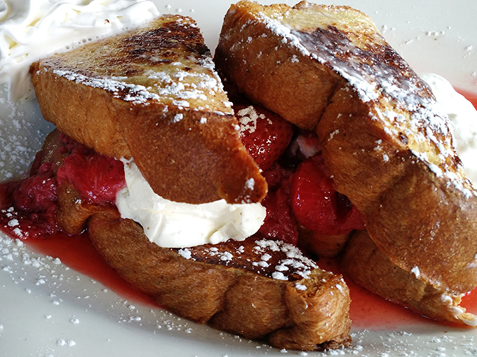 French toast that makes you question every other breakfast you've ever had. Golden, crisp edges giving way to custardy centers&mdash;this is morning bliss.