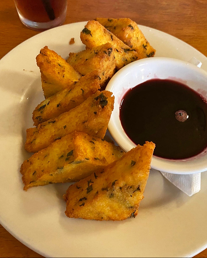 Golden polenta fries that make regular French fries look like they need to step up their game. 