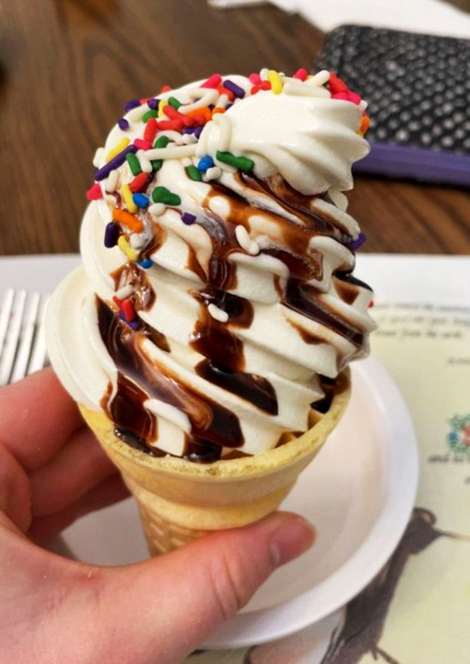 Dienner's sits at the crossroads of hunger and satisfaction, with neighboring shops offering treasures for after you've conquered your appetite. 