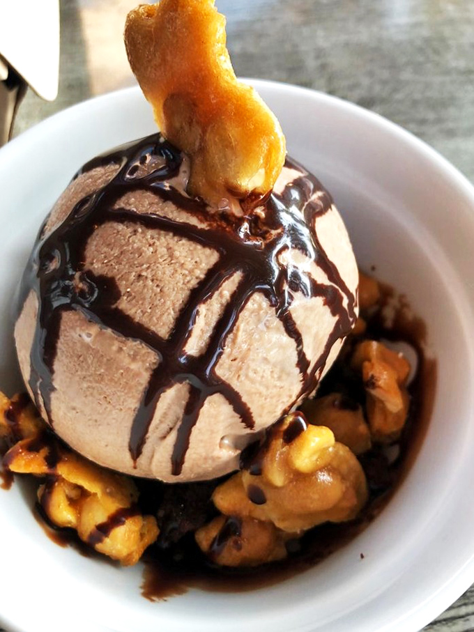 Dessert masquerading as breakfast? We're not complaining. This ice cream creation proves The Dutch knows how to bookend your day with sweetness. 