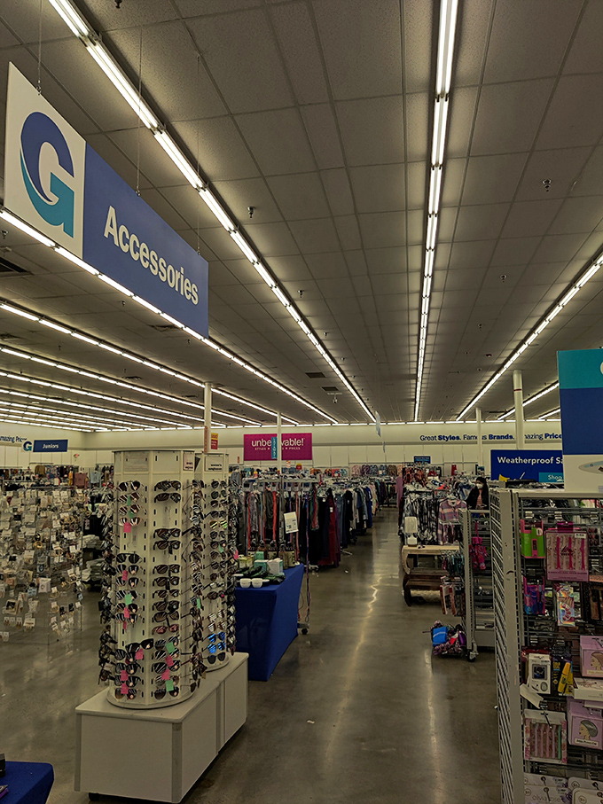 The accessories maze beckons with sunglass racks and colorful displays&mdash;impulse purchases you won't regret tomorrow.