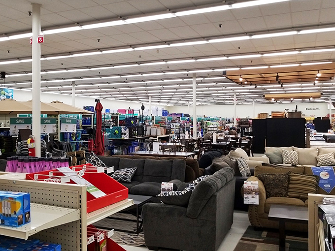 The furniture showroom&mdash;nature's perfect habitat for the elusive "just going to look" shopper who inevitably leaves with a new recliner.