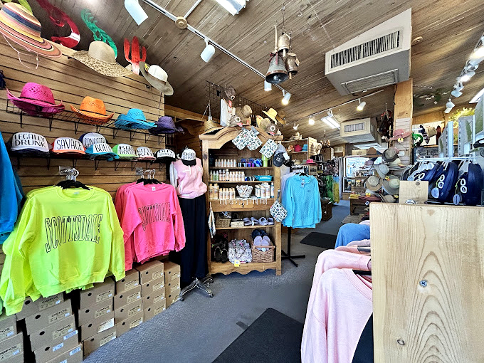 Vibrant Southwestern apparel in every hue of the desert sunset, because nothing says "I visited Arizona" quite like a neon cactus sweatshirt.