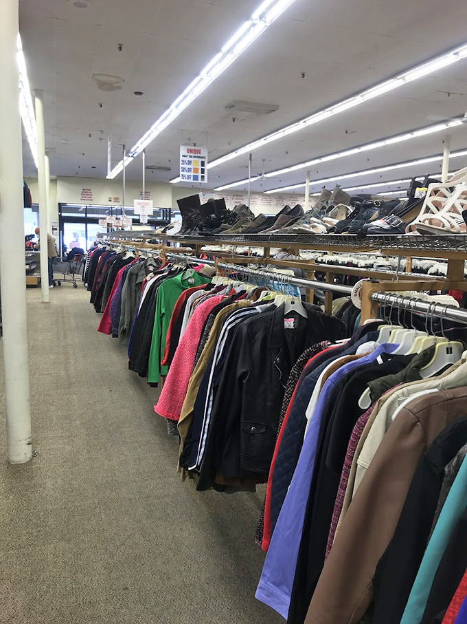 The jacket corridor &ndash; where leather, denim, and wool gather in a united front against New Jersey winters and fashion monotony.