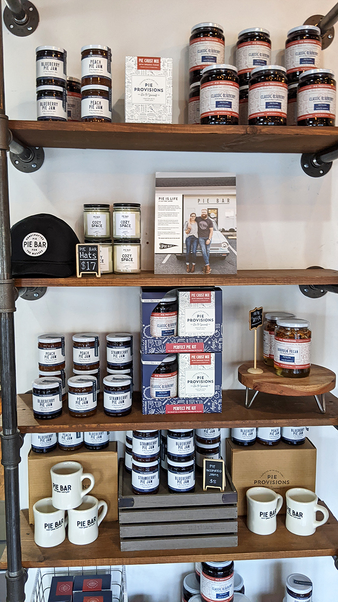 Beyond just pie&mdash;shelves stocked with jams, merchandise, and pie provisions. Because pie enthusiasm deserves to be taken home.