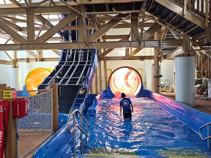 Life jackets stand ready while lifeguards scan the waters&mdash;because even in paradise, safety first is the unwritten rule of aquatic fun.