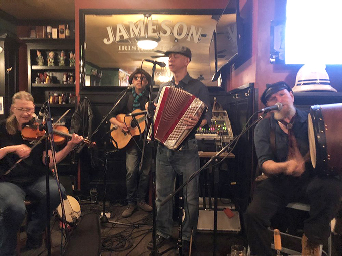 Live music transforms a meal into a memory, with traditional instruments weaving sonic magic between bites of that legendary shepherd's pie.