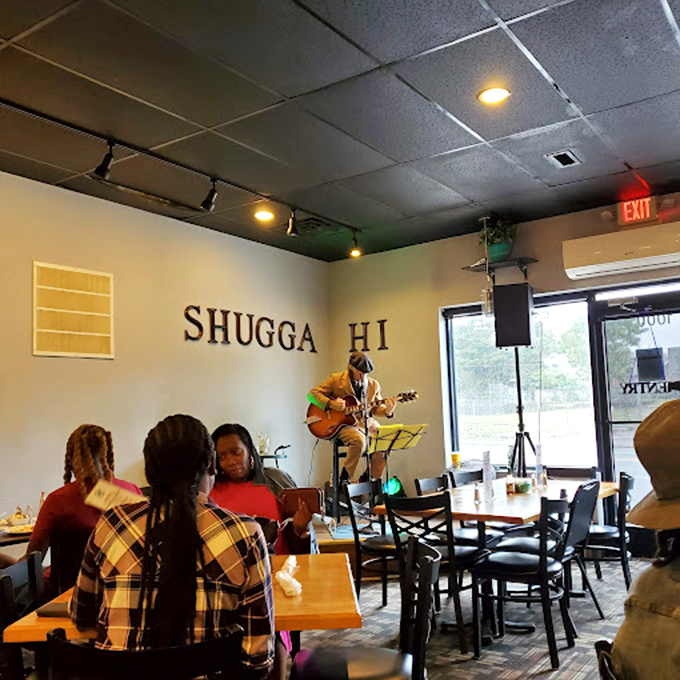 Live music with your maple syrup? Nashville's breakfast scene hits all the right notes at Shugga Hi, where food and melody create perfect harmony.