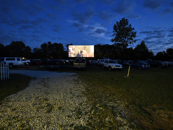 Headlights off, movie on. The screen glows like a beacon in the darkness, bringing stories to life under a canopy of Midwestern stars.