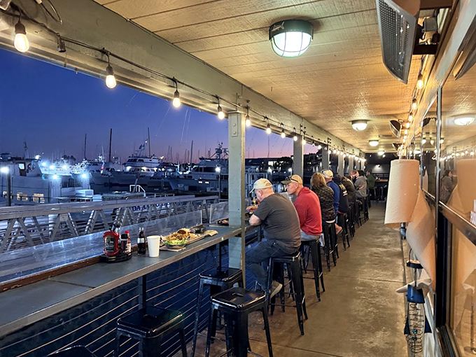 Sunset dining along the marina &ndash; where the food competes with the view and everybody wins. This is what California dreams are made of.
