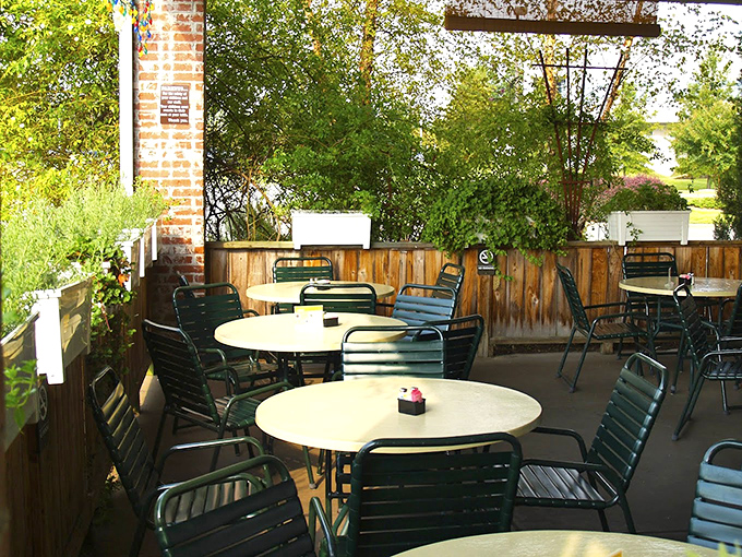 The outdoor patio at Izzy's offers that rare combination of fresh air and good food&mdash;a place where summer evenings stretch out like lazy conversations.