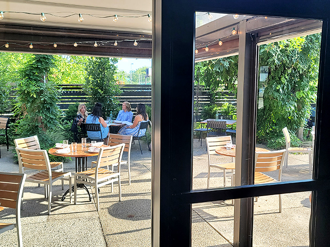 The outdoor patio—Indiana's answer to al fresco European dining. On a perfect summer evening, there's simply nowhere better to be.