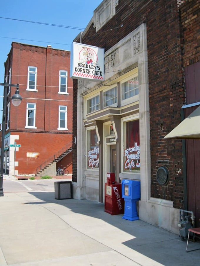 The historic brick exterior houses culinary treasures that have stood the test of time in downtown Topeka.