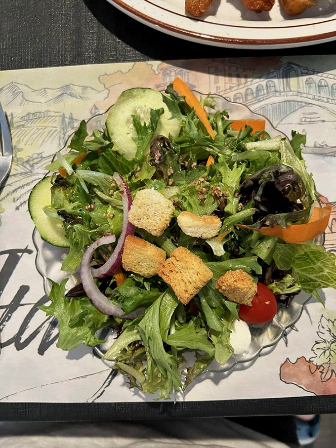 A garden salad that's actually garden-worthy&mdash;fresh, colorful, and the perfect counterpoint to all that glorious pasta you're about to devour.