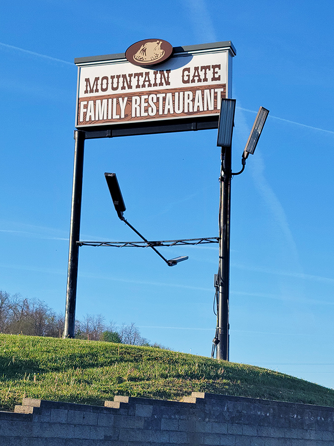 The roadside sign that's become a beacon for hungry travelers. Like a lighthouse for those lost in a sea of fast-food mediocrity.