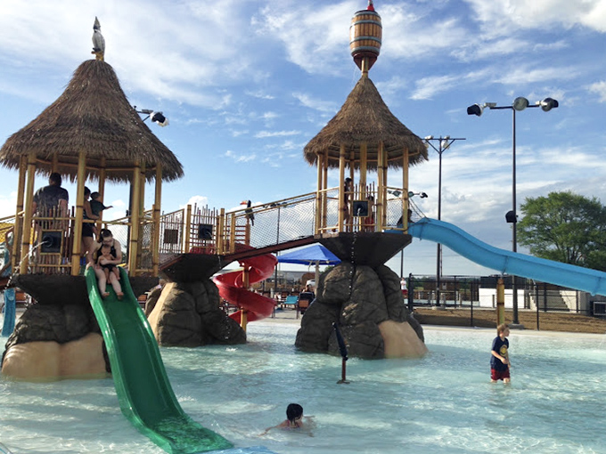 The aerial perspective reveals the true scope of this water wonderland &ndash; a blue oasis where summer memories are manufactured by the minute.