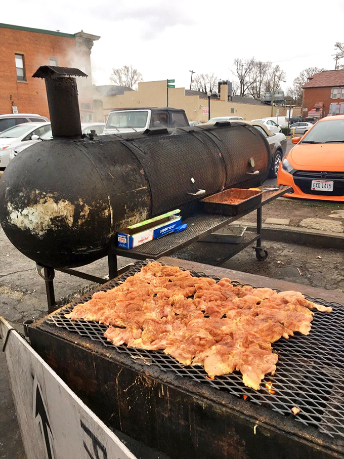 The line forms in rain or shine because some things&mdash;like properly smoked meat&mdash;are worth waiting for, no matter the weather.