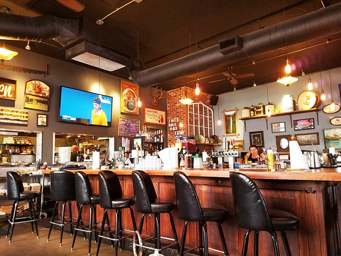 The outdoor patio&mdash;where Portland's notorious rain takes a backseat to the serious business of enjoying proper barbecue.